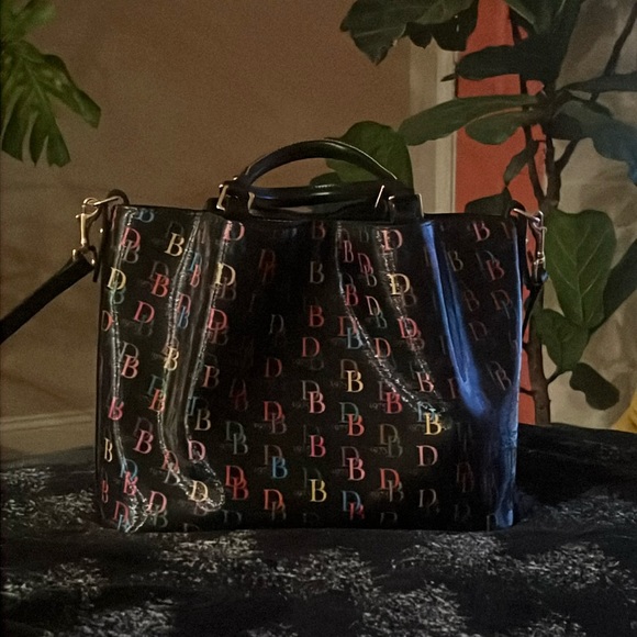 Dooney & Bourke | Bags | Dooney Bourke Purse Db75 Multi Brenna Satchel ...